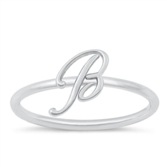 Ring | Jewelry | Script Letter Ring Letter J Ring Available Sz 5 ...